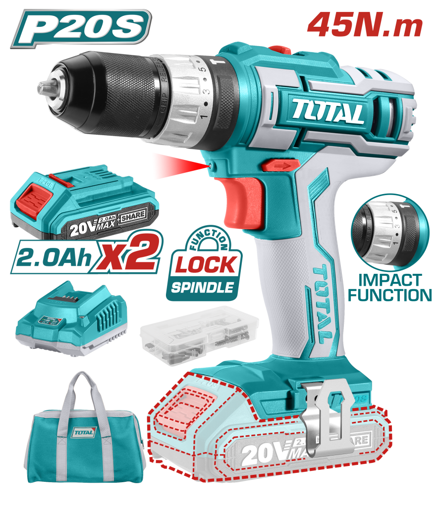 Lithium-Ion impact drill – TIDLI2002 – Total Tools NZ