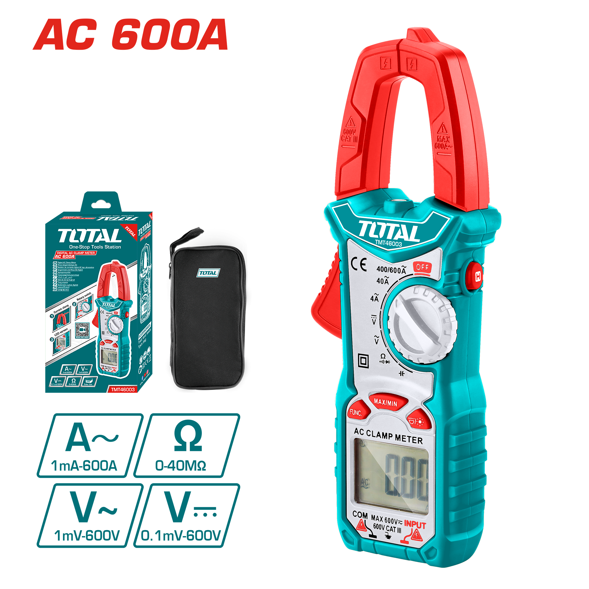Digital AC clamp meter – TMT46003 – Total Tools NZ