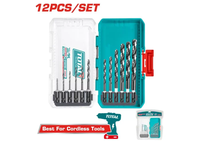 12 Pcs HSS drill bits set – TACSDL11206 – Total Tools NZ